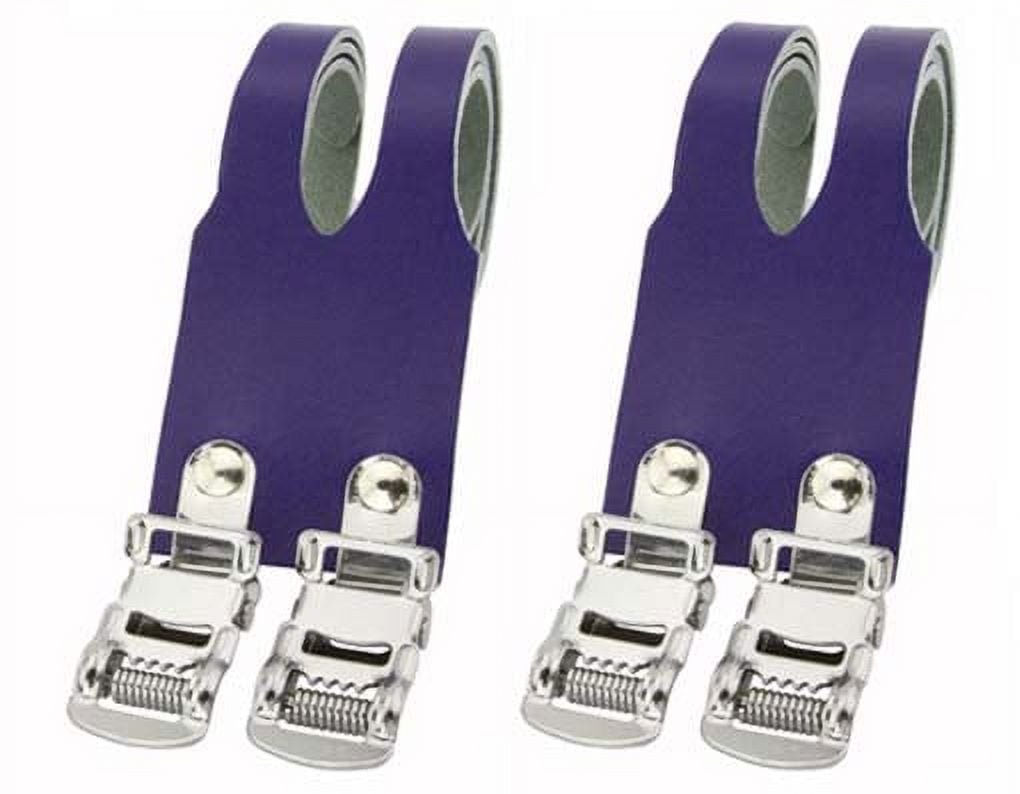 Leather Double Toe Straps Blue. Bike pedal strap, bicycle pedal strap ...