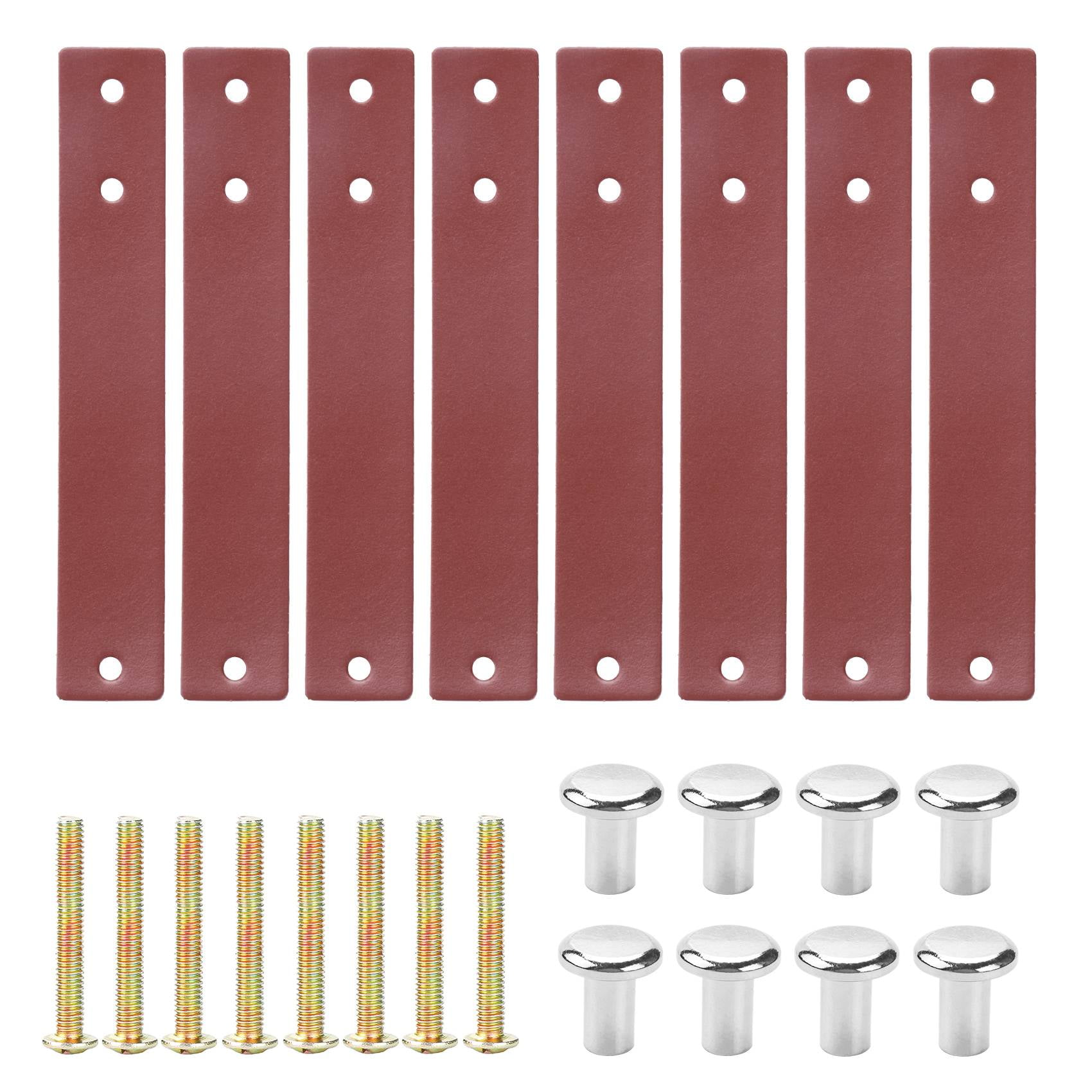 Leather Drawer Pulls 8 Pcs Dresser Knobs Handmade Pure Handles for ...