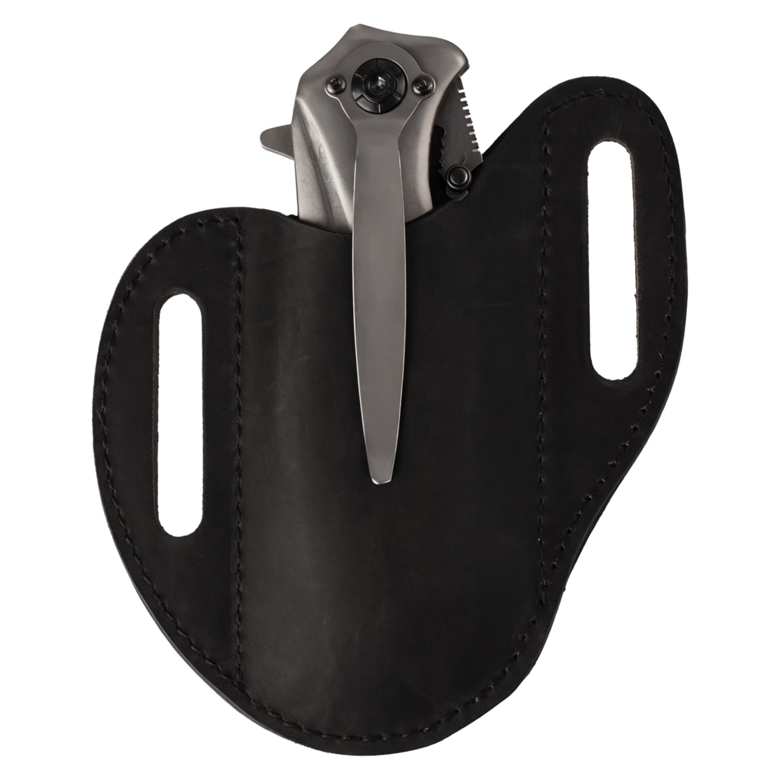 Leather EDC Belt Sheath Holster, Cowhide Multi Tool Holder with Belt ...