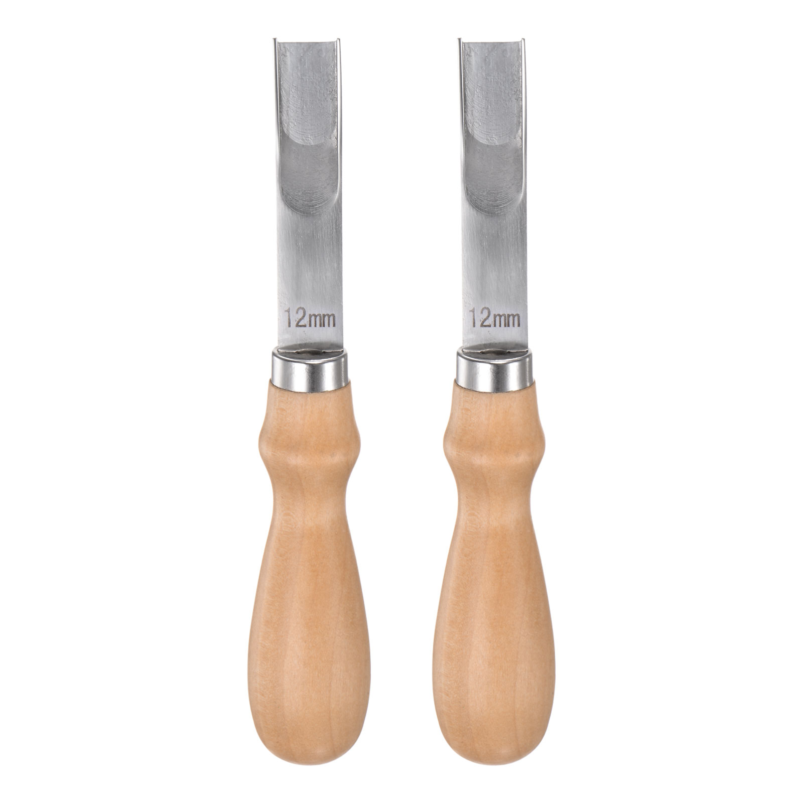 Leather Edge Bevelers Tool Stainless Steel 12mm for Leather Crafting, 2 ...