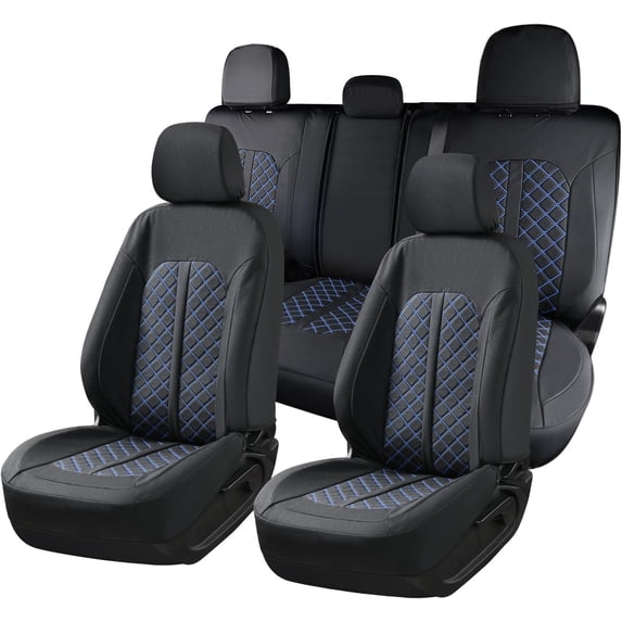 Leather F150 Seat Covers Full Set, Custom Automotive Seat Covers Fit ...