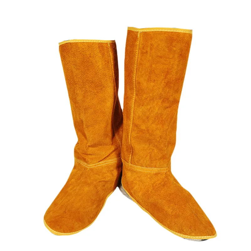 Leather Flame Retardant Welding Spats Safety Boot Flame Heat Abrasion ...