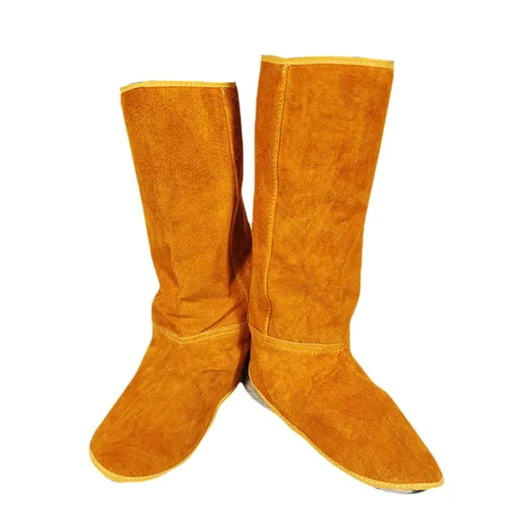 Leather Flame Retardant Welding Spats Safety Boot Flame Heat Abrasion ...