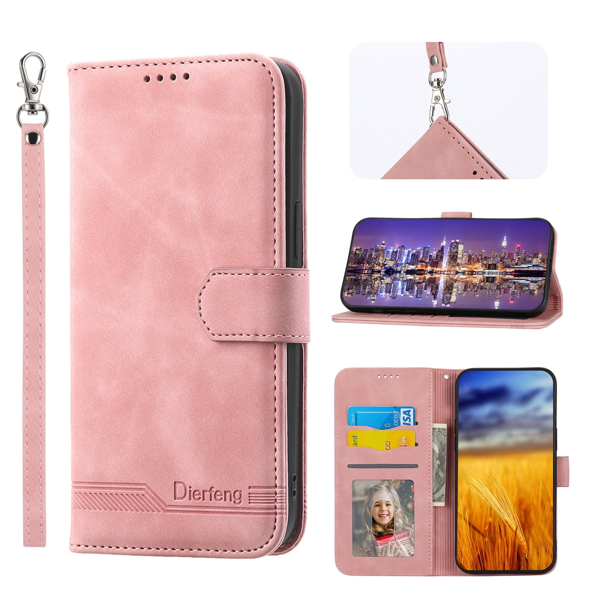 Leather Flip Wallet Case For Oppo Reno 11 Pro Reno10 Reno8 8t Reno7