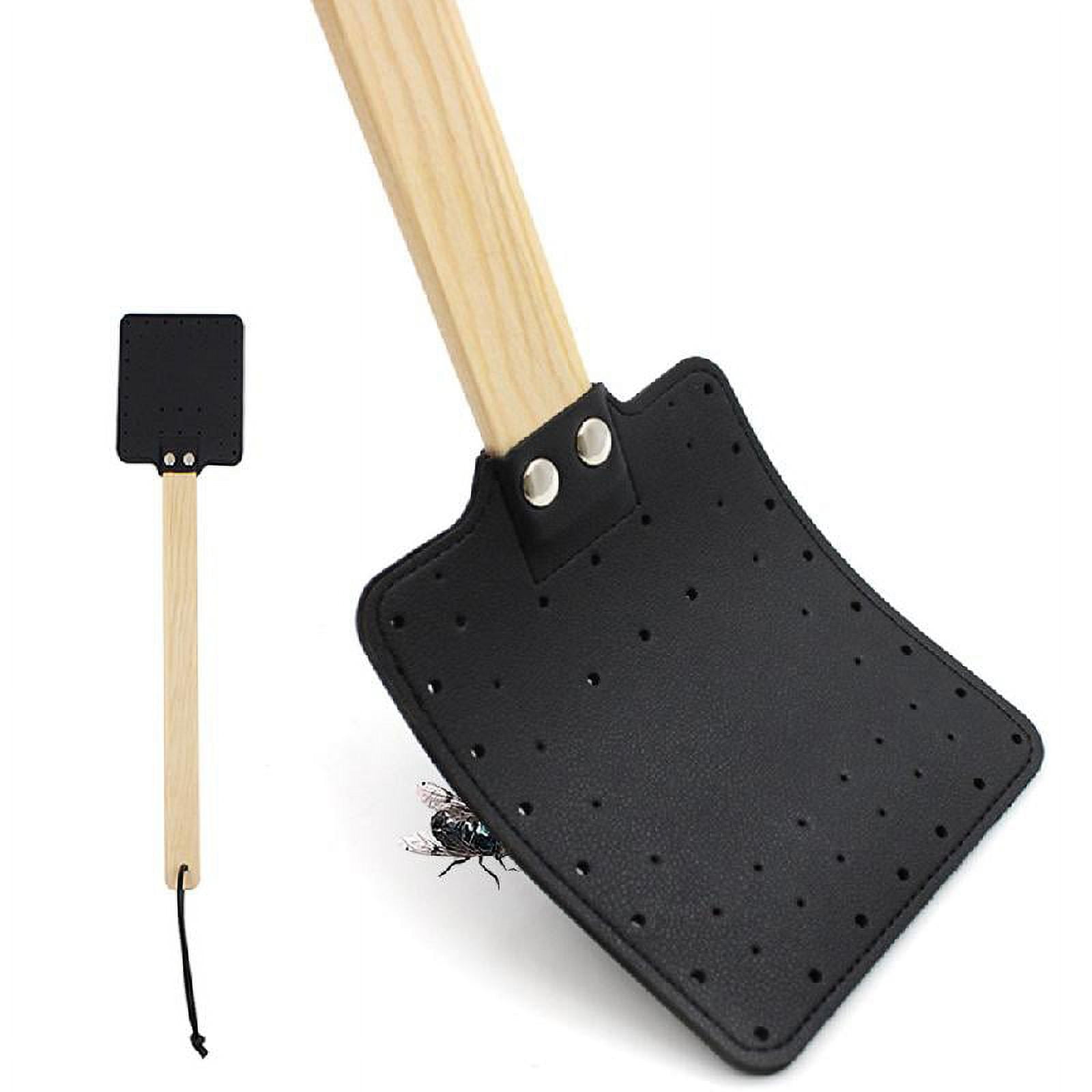 Leather Fly Swatter Fly Swat Heavy Duty Insect Mos-quito Wasp Pest ...