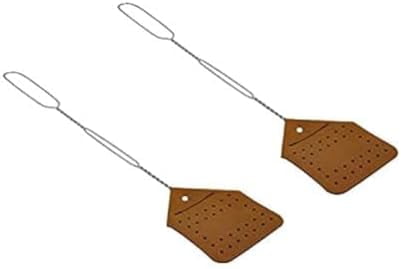 Leather Fly Swatter Set (2 Pack) – 17” Amish-Made Fly Swat w/Real ...
