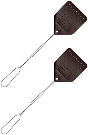 Leather Fly Swatter Set (2 Pack) – 17” Amish-Made Fly Swat w/Real ...