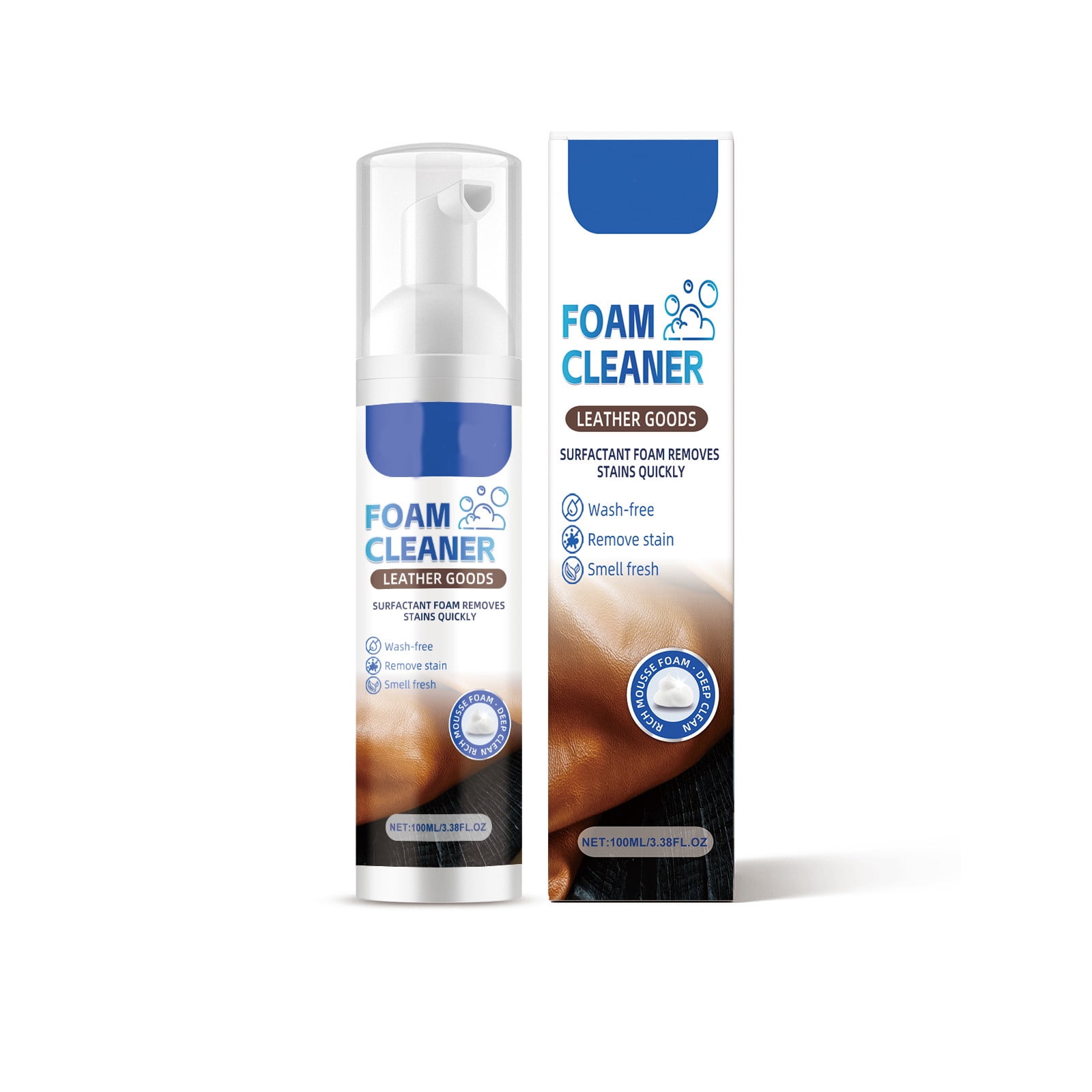 Leather Foam Cleaner,Powerful Foaming ,Removes Stubborn Dirt, Stains ...
