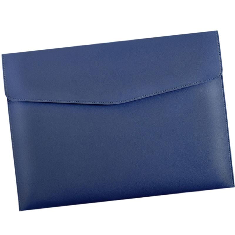 Leather Folder Water Document Organiser Carrying Case With Button ...