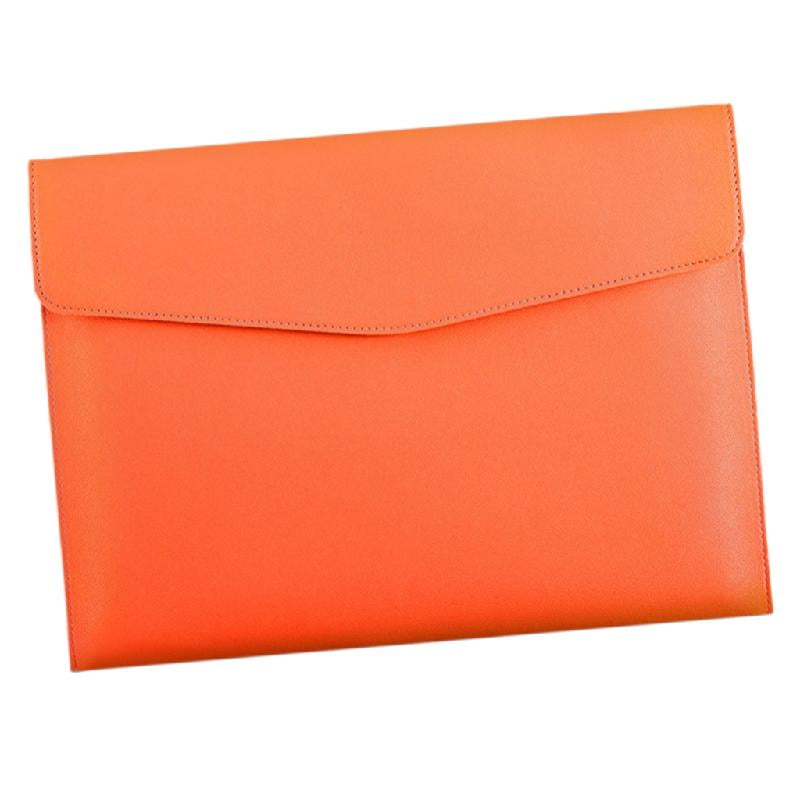 Leather Folder Water Document Organiser Carrying Case With Button ...
