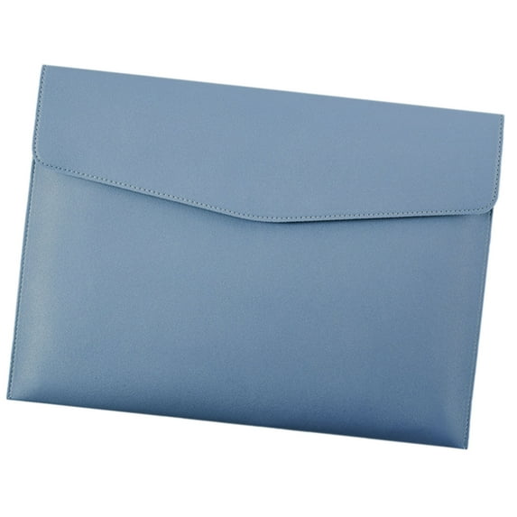 PU Leather Document Folder Carrying Case Closure Water Resistant File ...