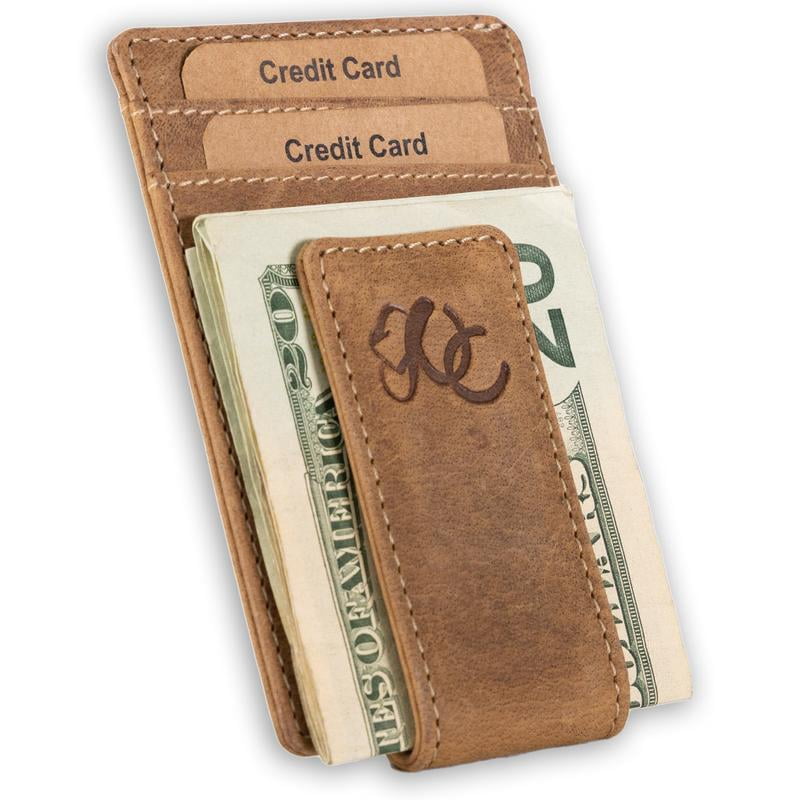 Leather Front Pocket Wallet Slim Minimalist Front Pocket Blocking ...