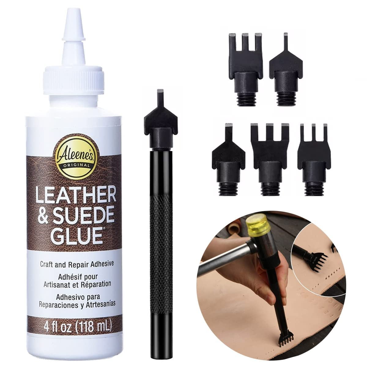 Leather Glue Adhesive - Aleenes Leather Fabric Glue for Patches ...