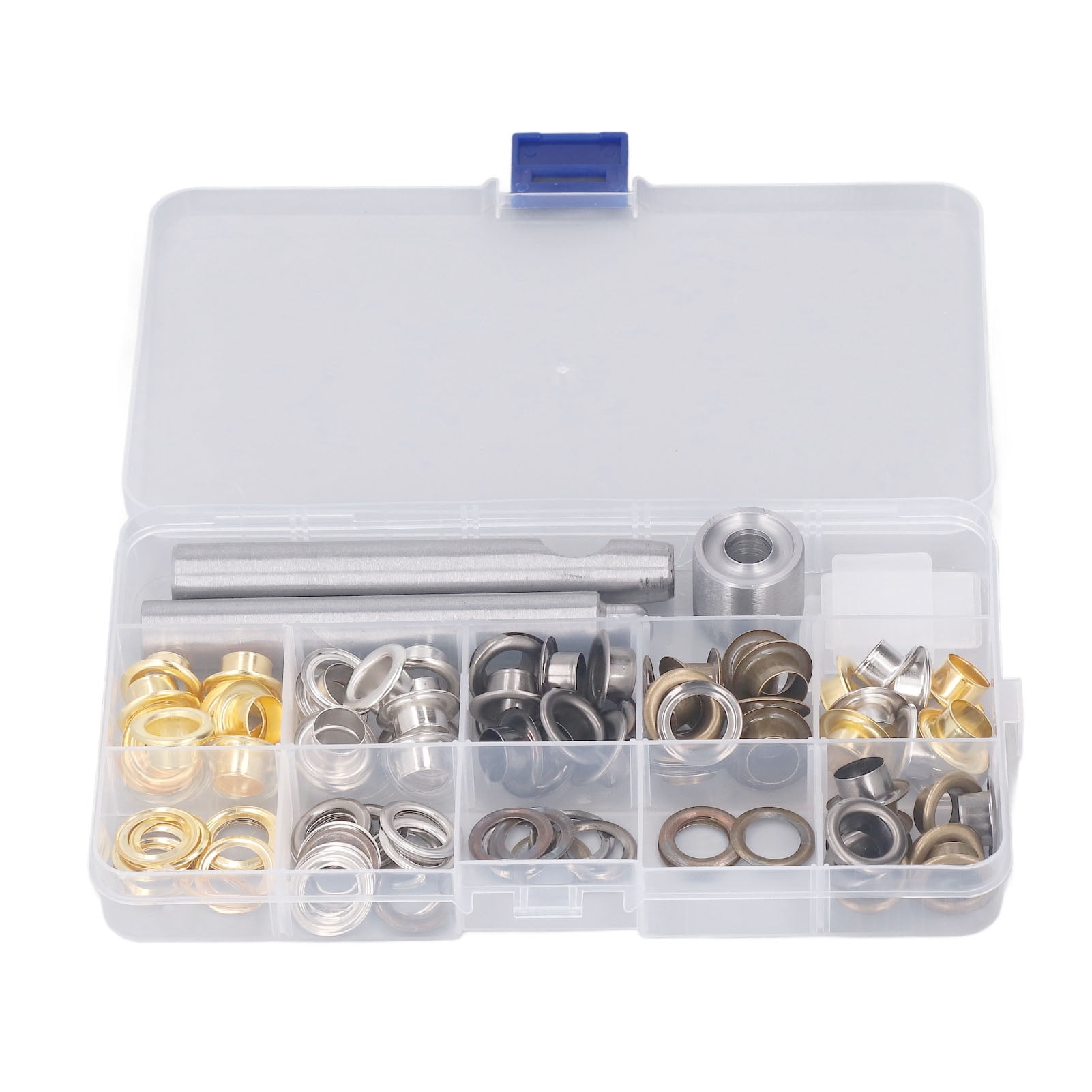 Leather Grommets Kit, 3/8" Eyelet Kit with 120 Metal Eyelets, 4 Colors ...