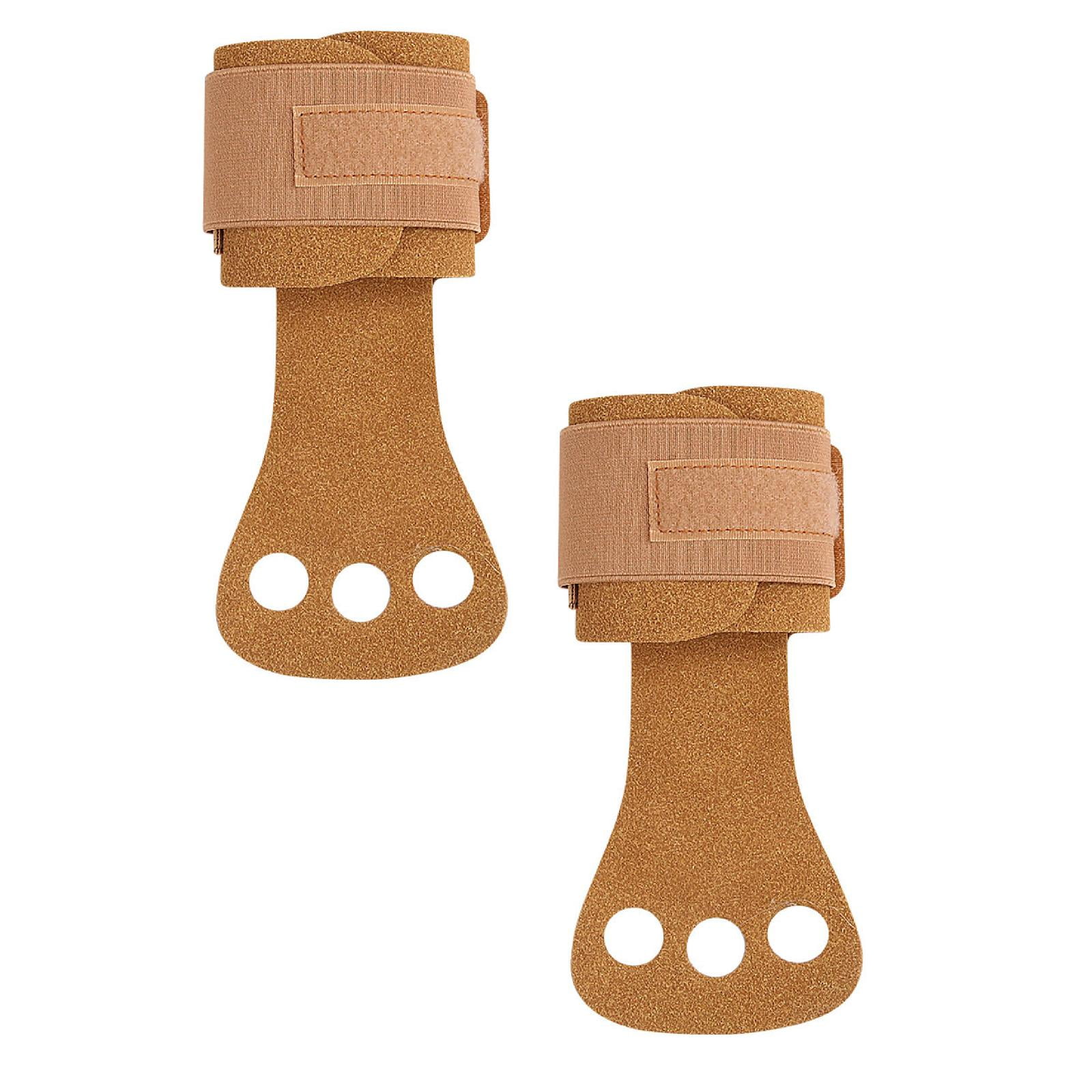 Leather Gymnastics Hand Grips, Professional Three Hole Gymnastics Hand ...