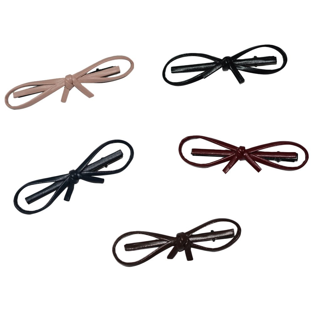 Leather Hair Clips Vintage Women Hair Clips Pigtail Spring Clips Hair ...