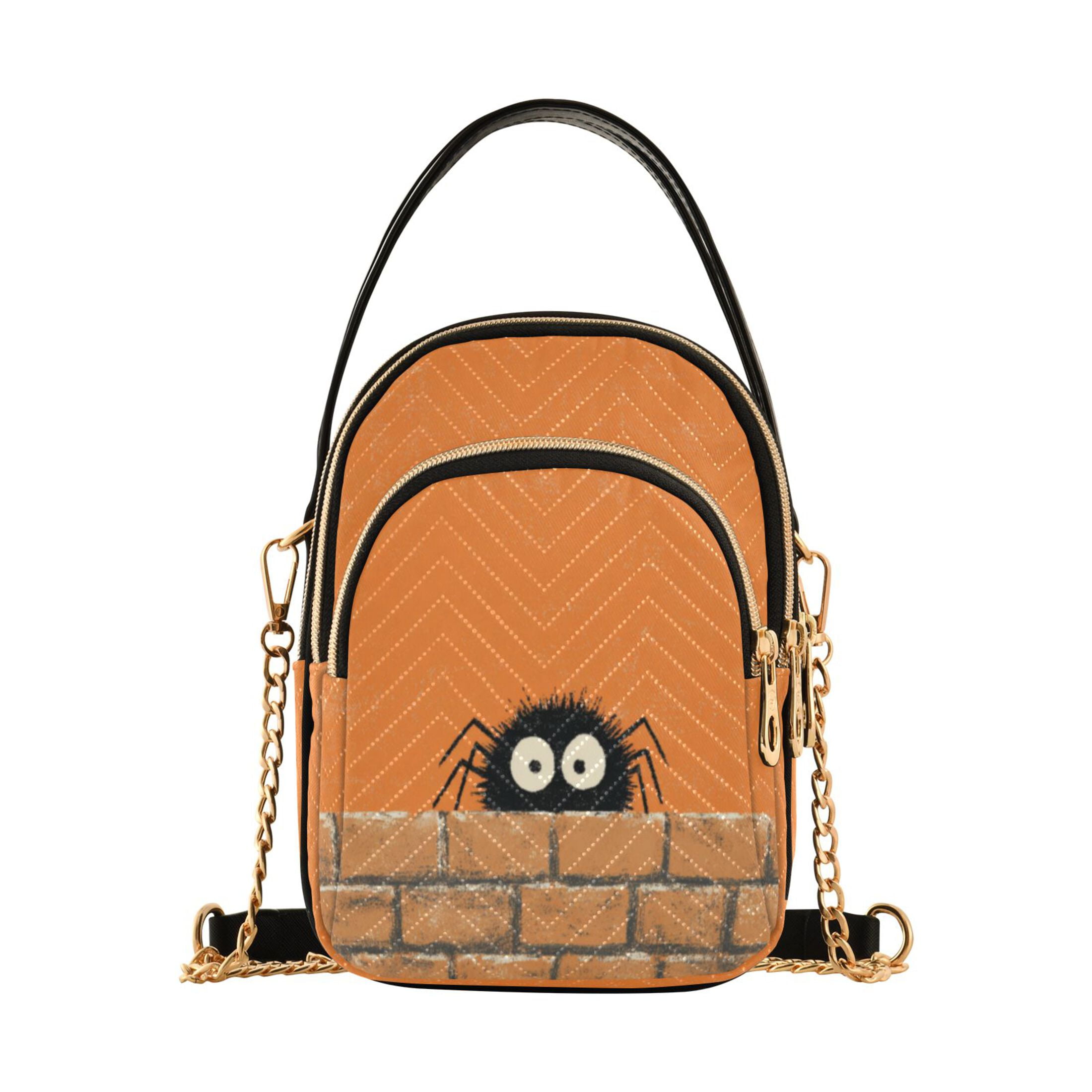 Leather Handbag Crossbody Bag Spider Doll Pattern - Walmart.com