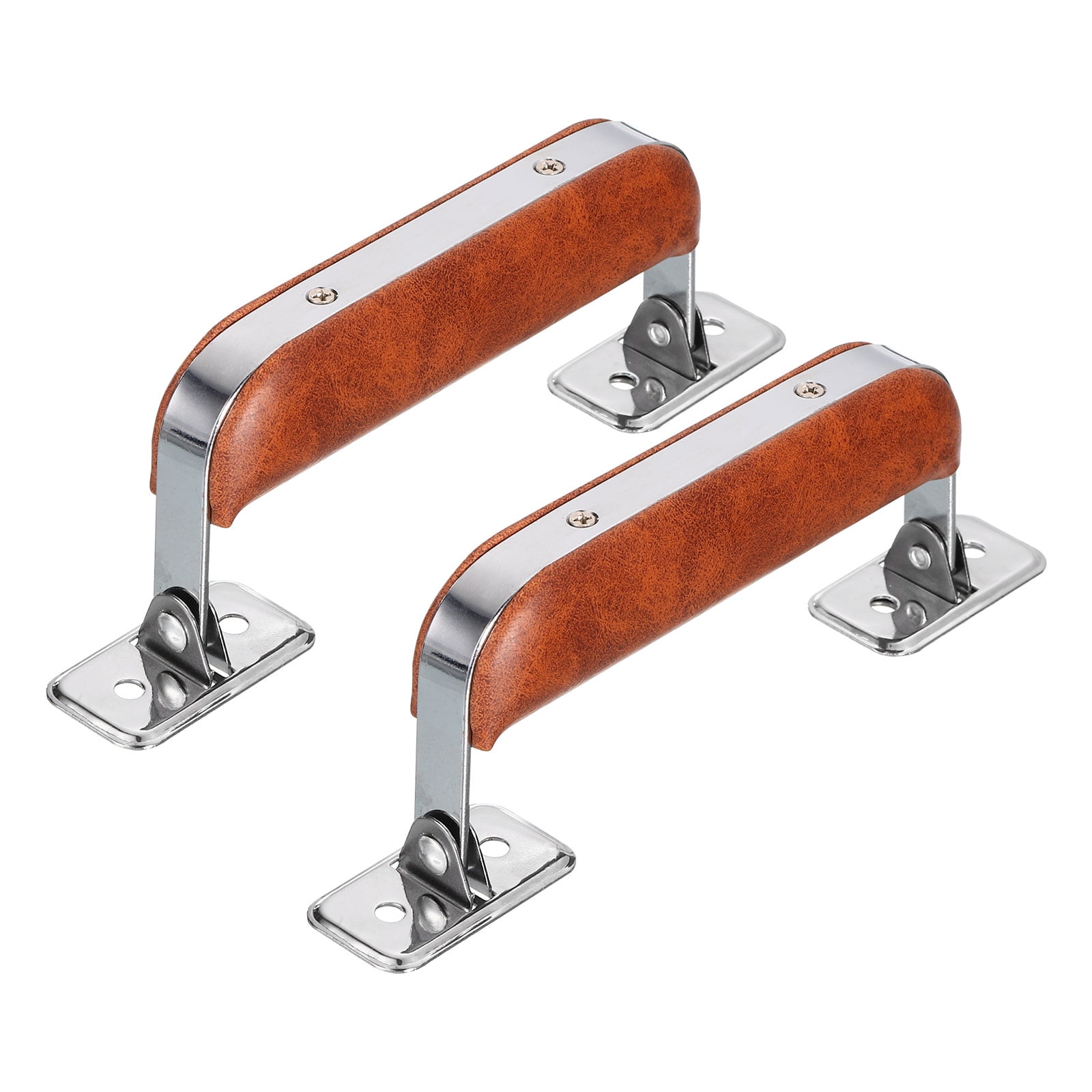 Leather Handle, 2 Pack - Metal Luggage Handle, Vintage Suitcase ...