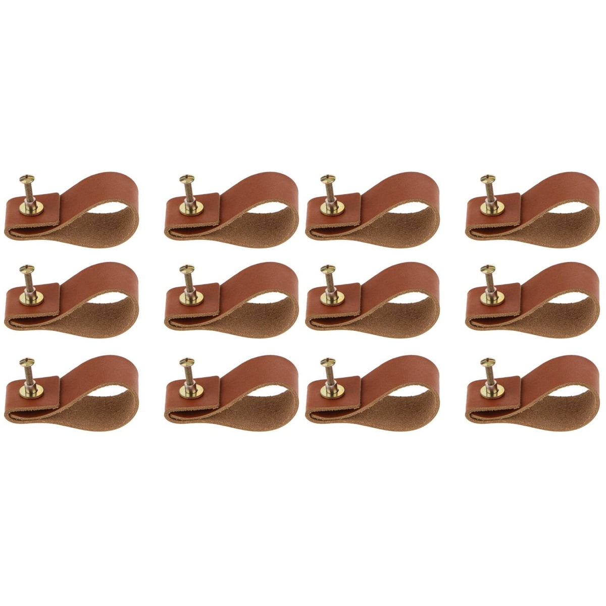 Leather Handle Wardrobe Knobs Aluminum Alloy Skin Black Door Light ...
