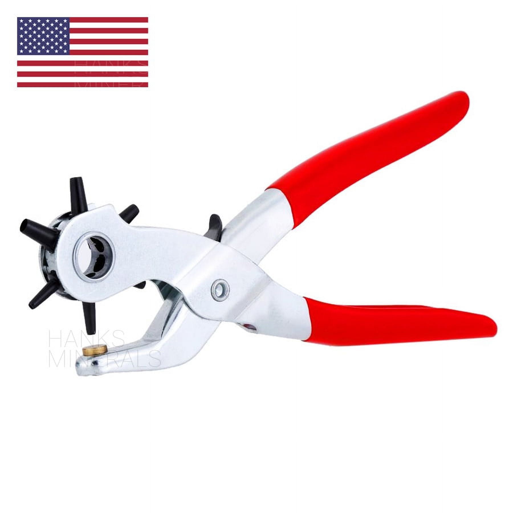 Leather Hole Punch Belt Tool 6 Sizes Puncher Revolving Pliers Heavy ...