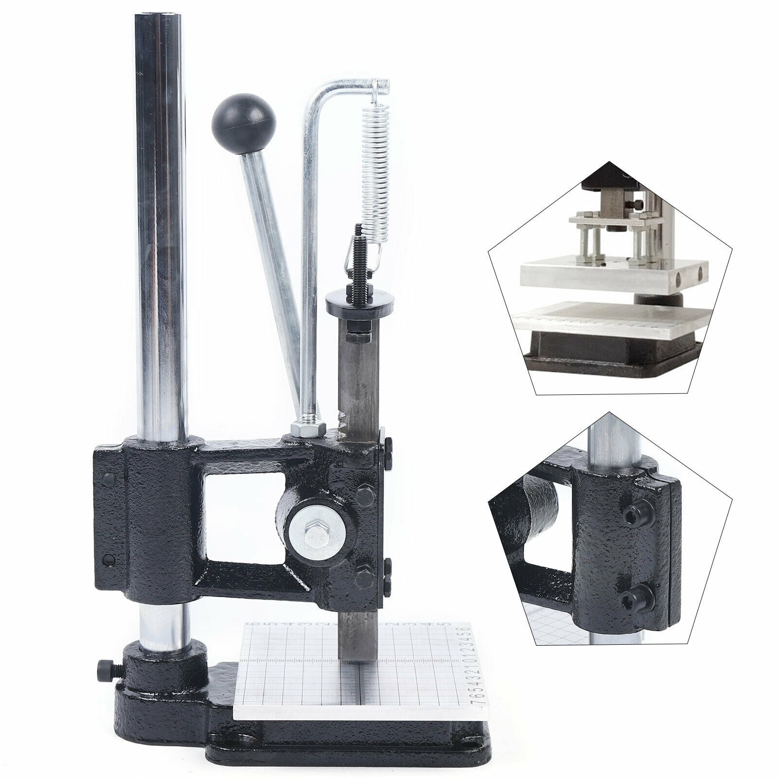 Leather Hole Puncher Leather Imprinting Machine Manual Press Puncher ...