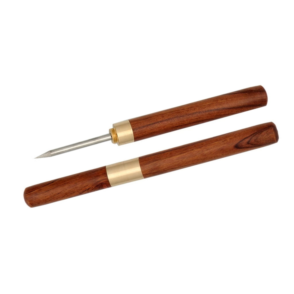 Leather Hole Punching Awl Wood Handle Leather Punching Awl Tool for ...