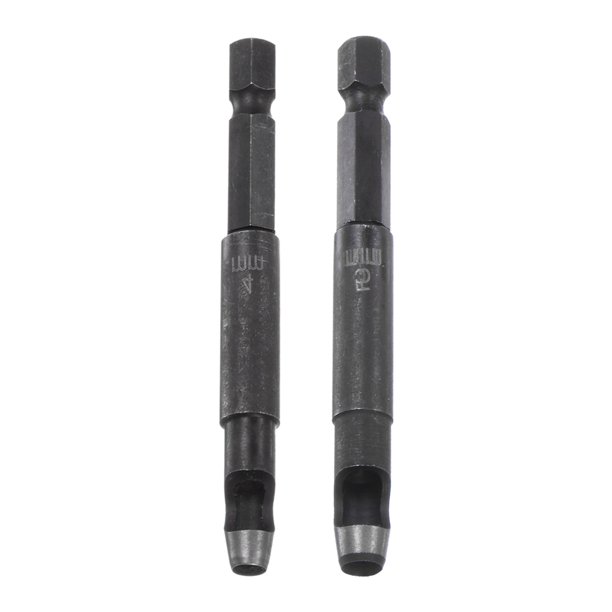 Leather Hollow Punch Set 1/4 Hex Shank for Drills, 4mm 5mm Dia Rotary ...