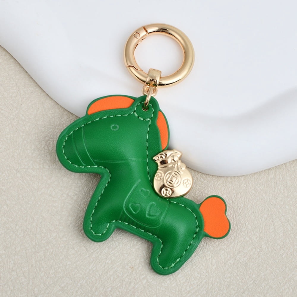 Leather Horse Key chains for Women Car Key Rings,Green - Walmart.com