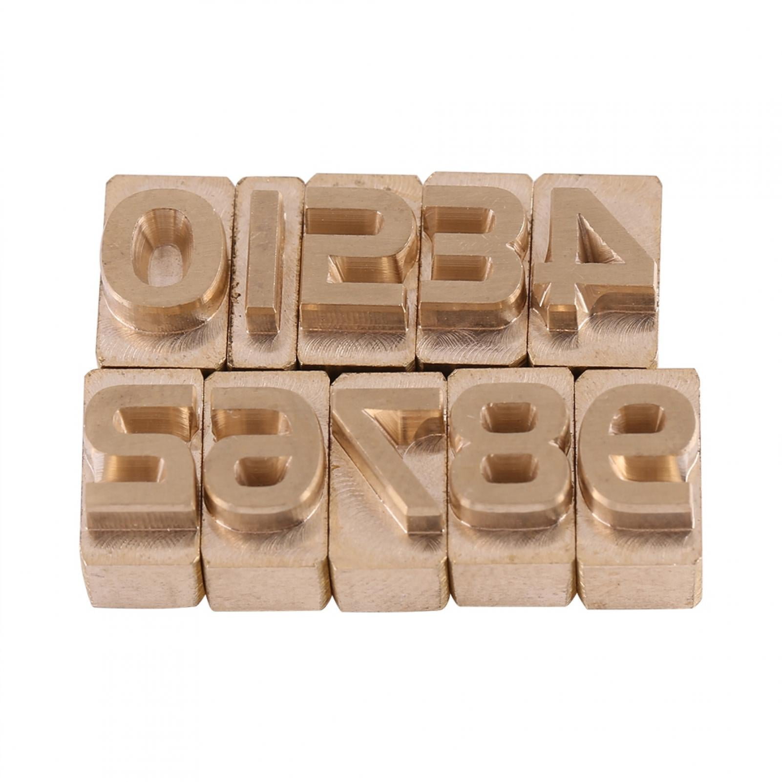 Leather Hot Foil Embossing Dies, DIY Design Number Stamping Mould ...