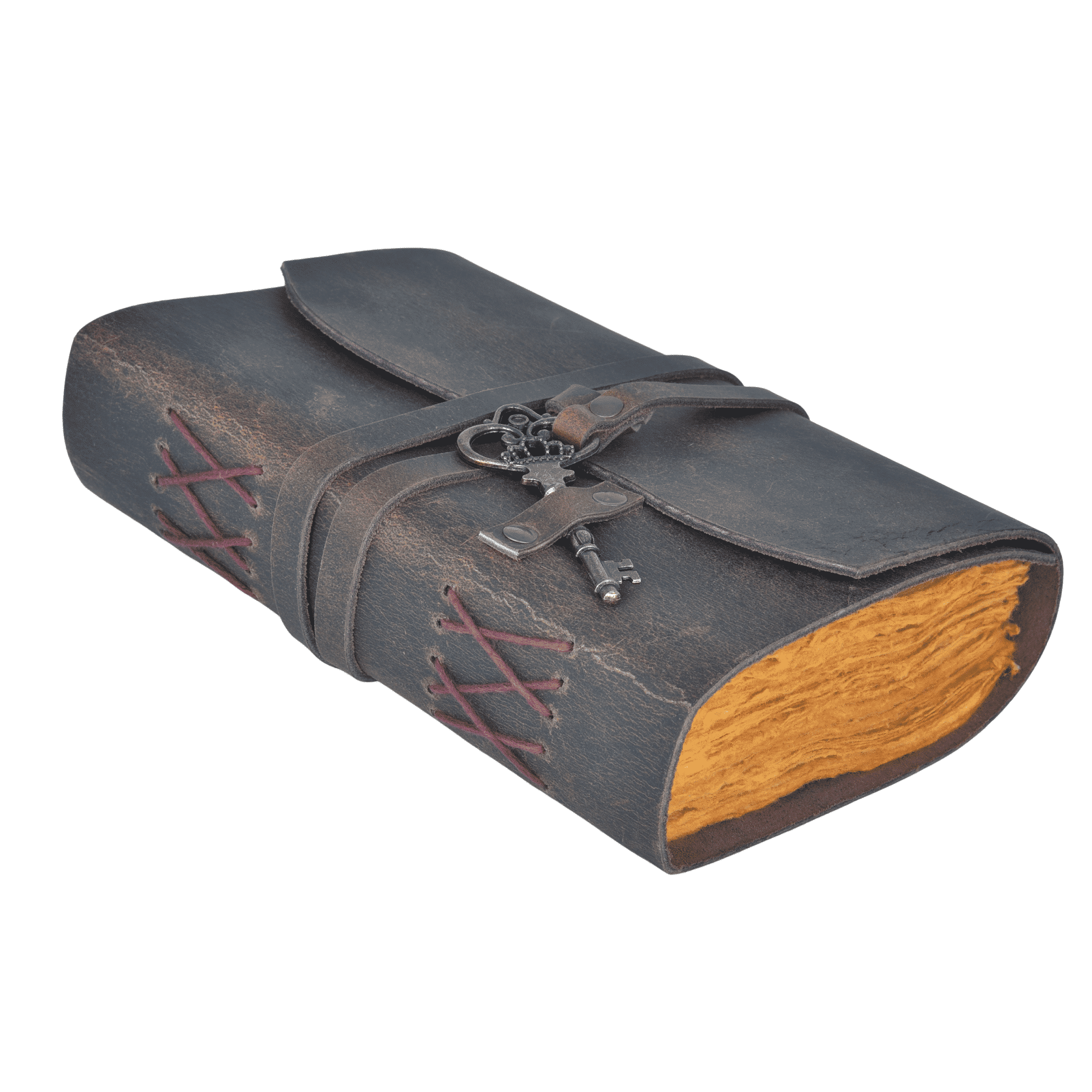 Vivanta Vintage Leather Journal Notebook 7x5 – Handmade Leather-Bound ...