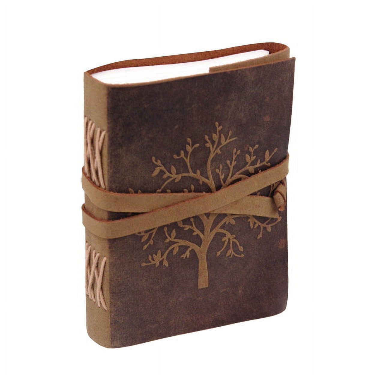 Leather Journal Tree of Life-Leather Journal Antique Paper-Embossed ...