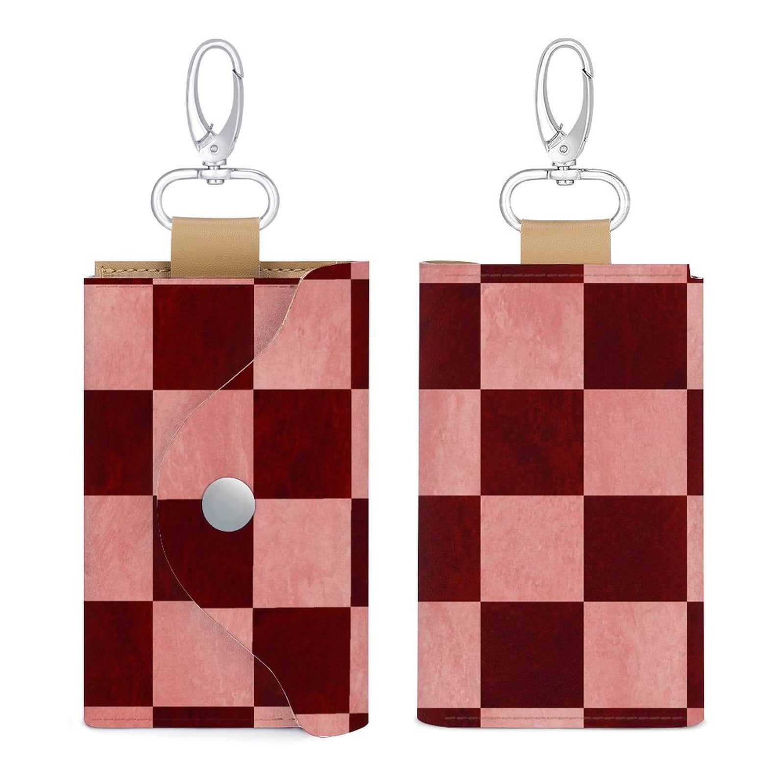 Leather Key Bag 2.8×4.5in Convenient Storage Fine Workmanship For ...