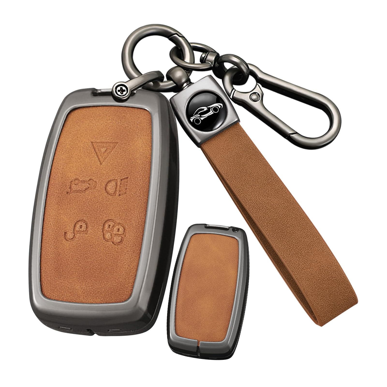 Leather Key Cover Fit for Range Rover Sport Evoque 2010-2017 Smart ...