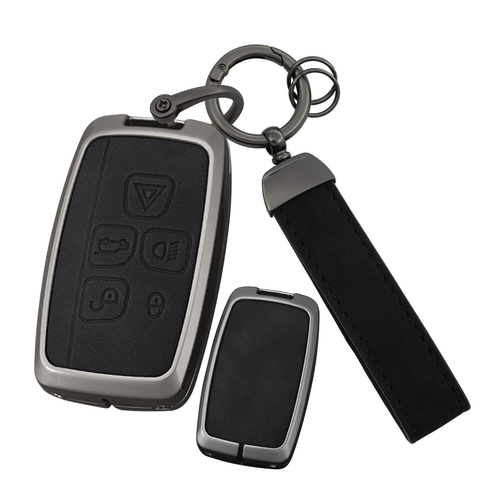 Leather Key Cover with Keychain Fit for Range Rover sport Evoque Velar ...