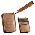 Leather Key Fob Cover Compatible with 2024 Jeep Grand Cherokee L Grand ...