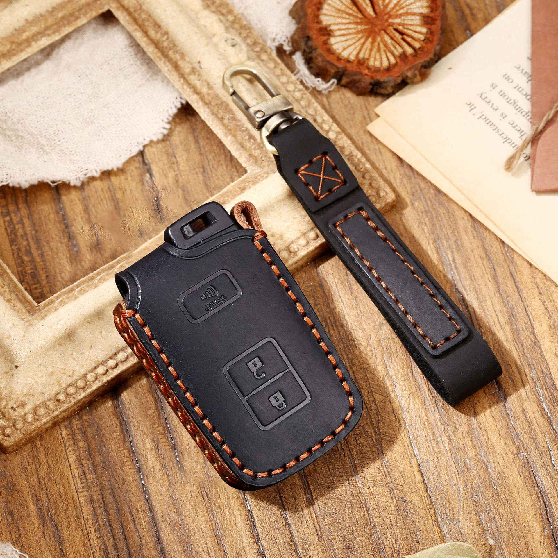 Leather Key Fob Cover for Toyota 4runner 2021 Tacoma 2020 Tundra Land ...