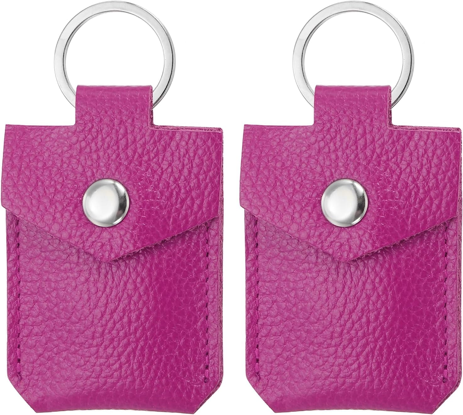 Leather Key Fob, Genuine Leather Keys Cover Portable Key Rings Air Tag ...