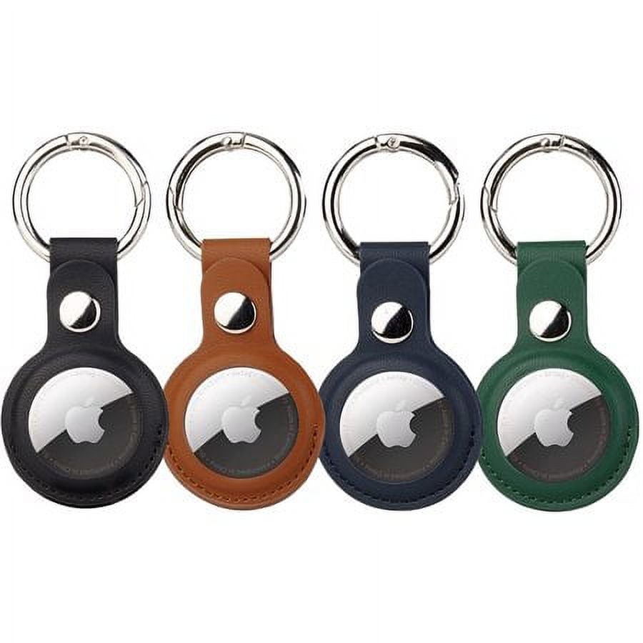 Leather Keychain Case Accessories AirTag - Protective AirTags Case with ...