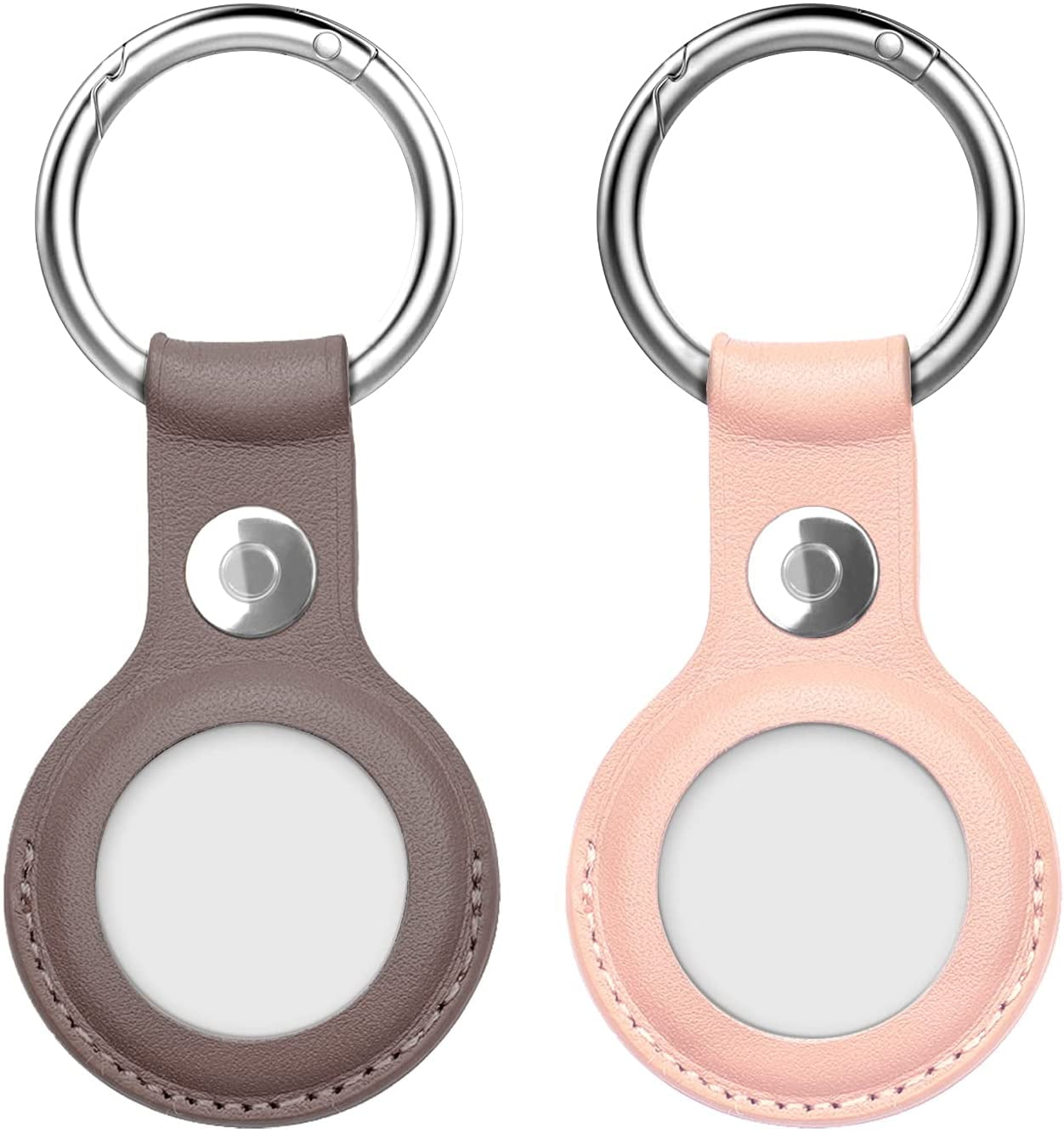 Leather Keychain Case Accessories AirTag - Protective AirTags Case with ...