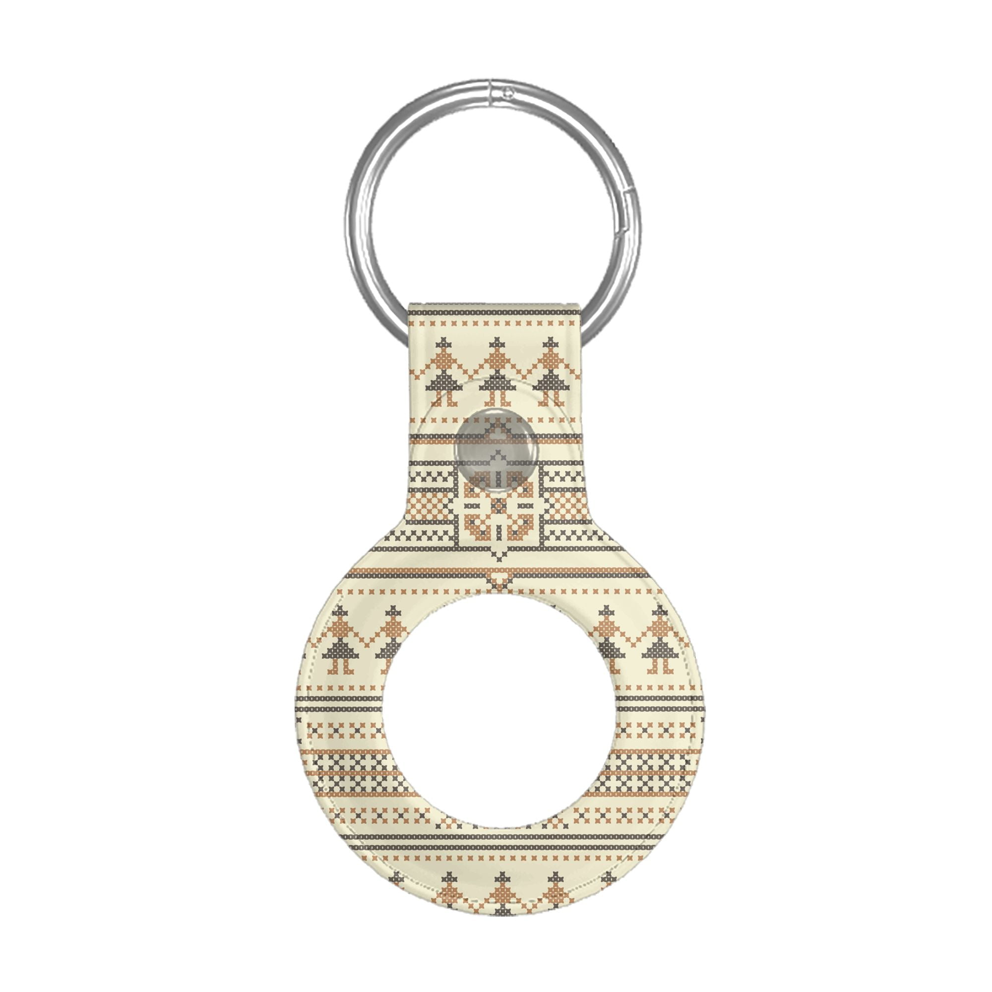 Leather Keychain Holder Case Ethnic Pattern,Cute Protective Cover With ...