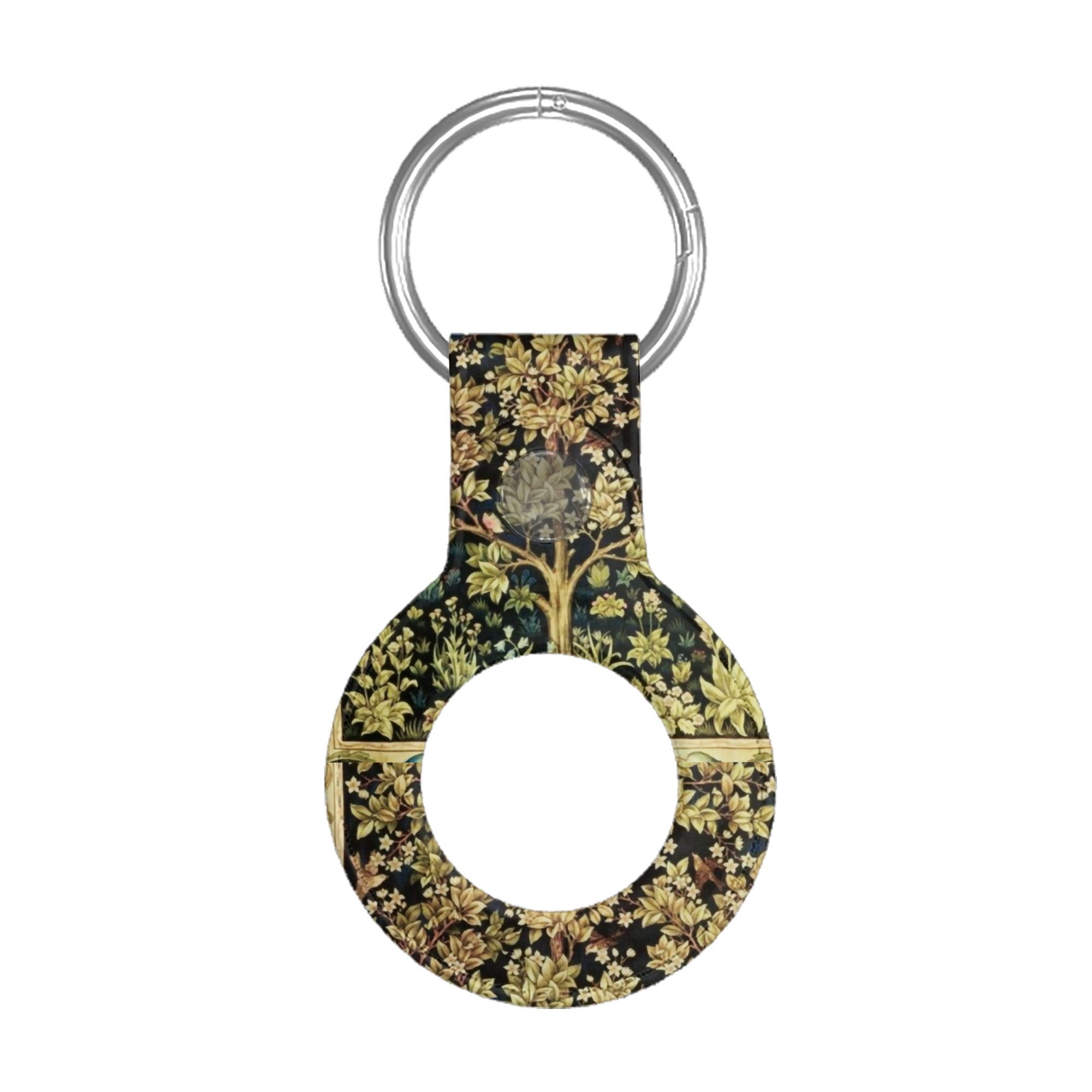Leather Keychain Holder Case William Morris Tree Of Life Floral Vintage ...