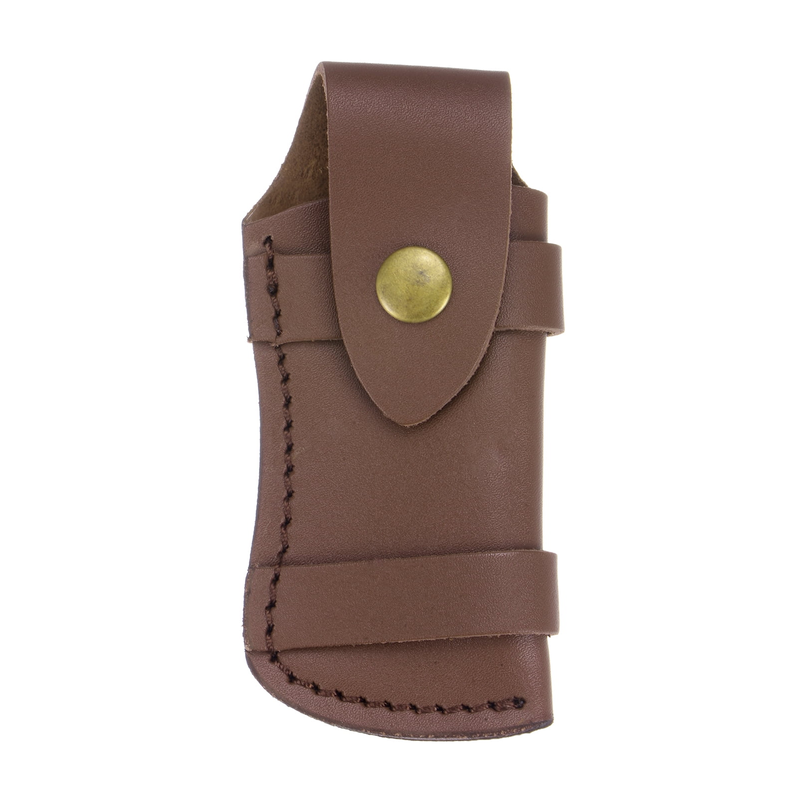 Leather Knife Sheath 5.2" x 2.4" Belt Loop Design for Carrying Folding ...