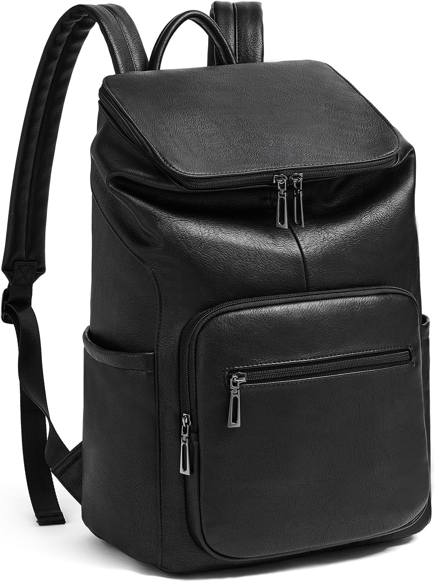 Leather Laptop Backpack for Women, 15.6 Inch Travel Backpack with ...