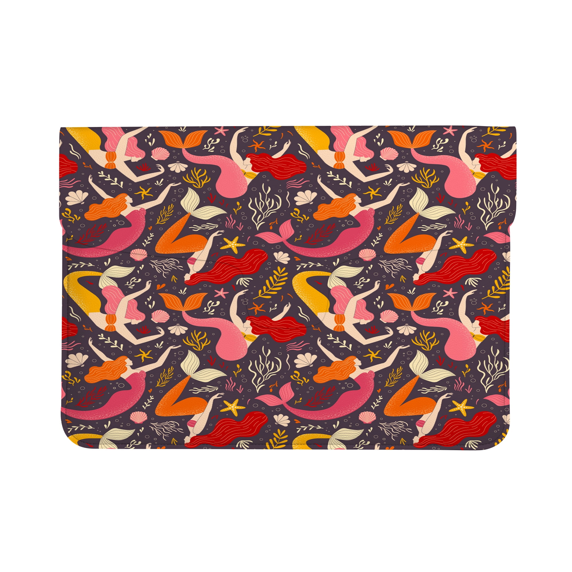 Leather Laptop Sleeve Case Underwater Folkloric Mermaid Girls Resistant ...