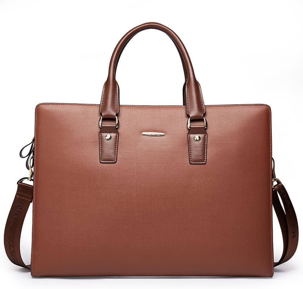 Leather Lawyers Briefcase Shoulder Laptop Business Slim Bags for Men ...