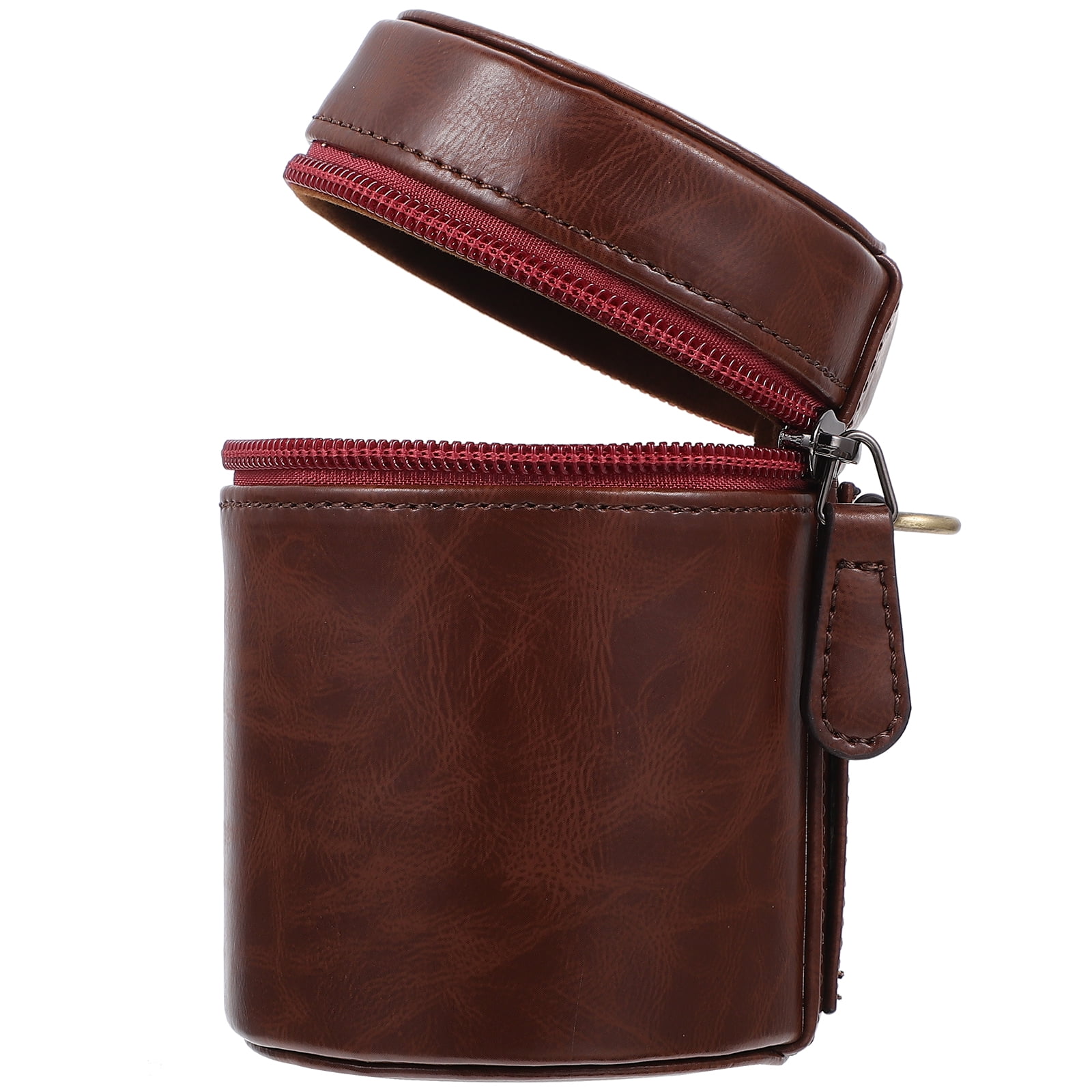 Leather Lens Case Camera Bag Storage Pouch Holder - Walmart.com