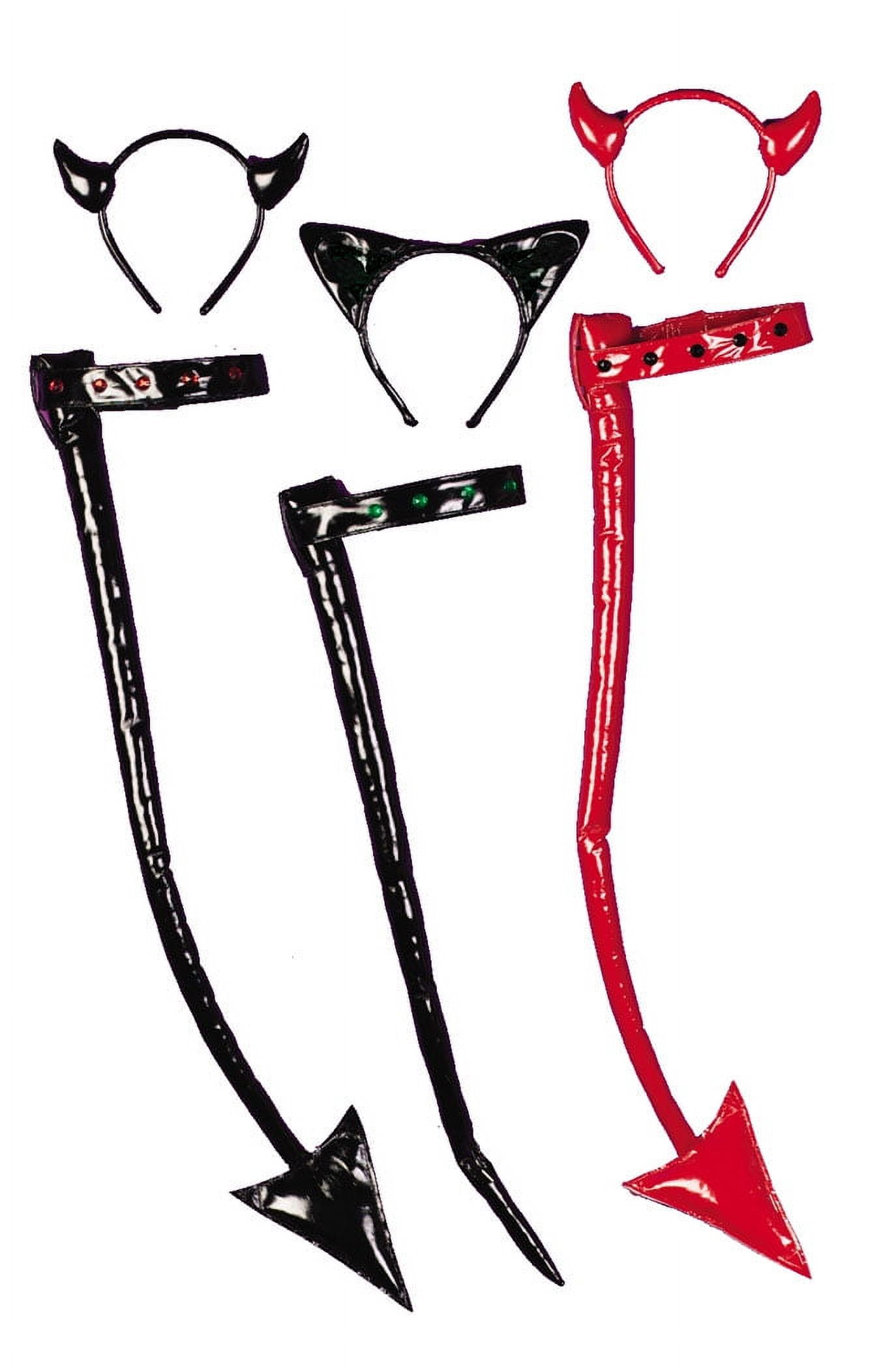 Fun World - Devil Set Red Leather Like - - Walmart.com