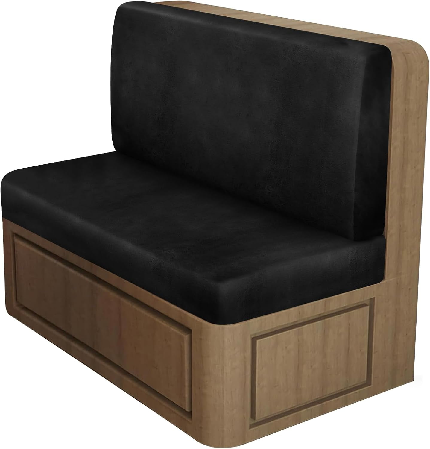 Leather Look RV Dinette Cushion Covers, Stretch Camper Cushion ...