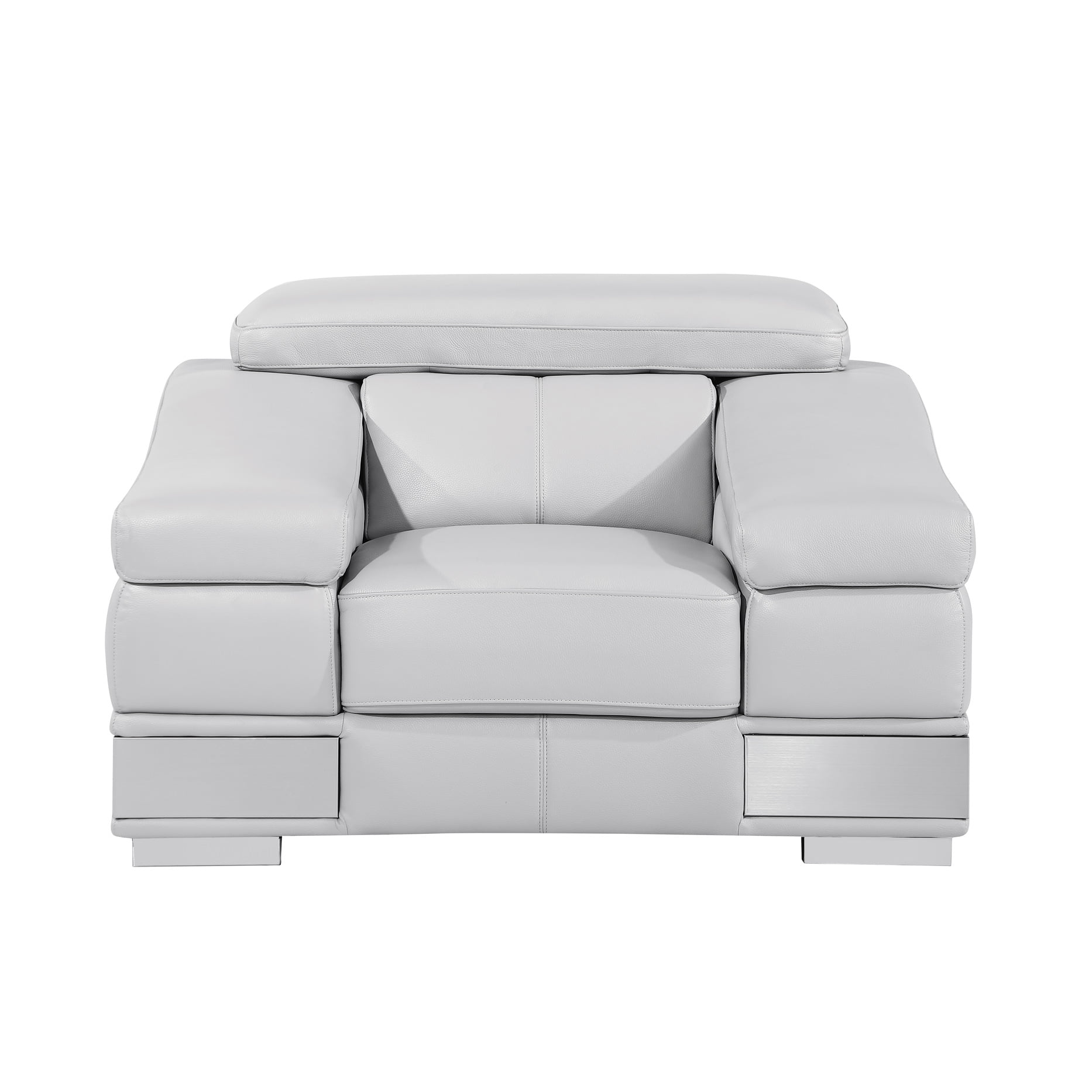 Leather Lounge Chair With Stable Base And Soft Foam Padding 30.61 In ...