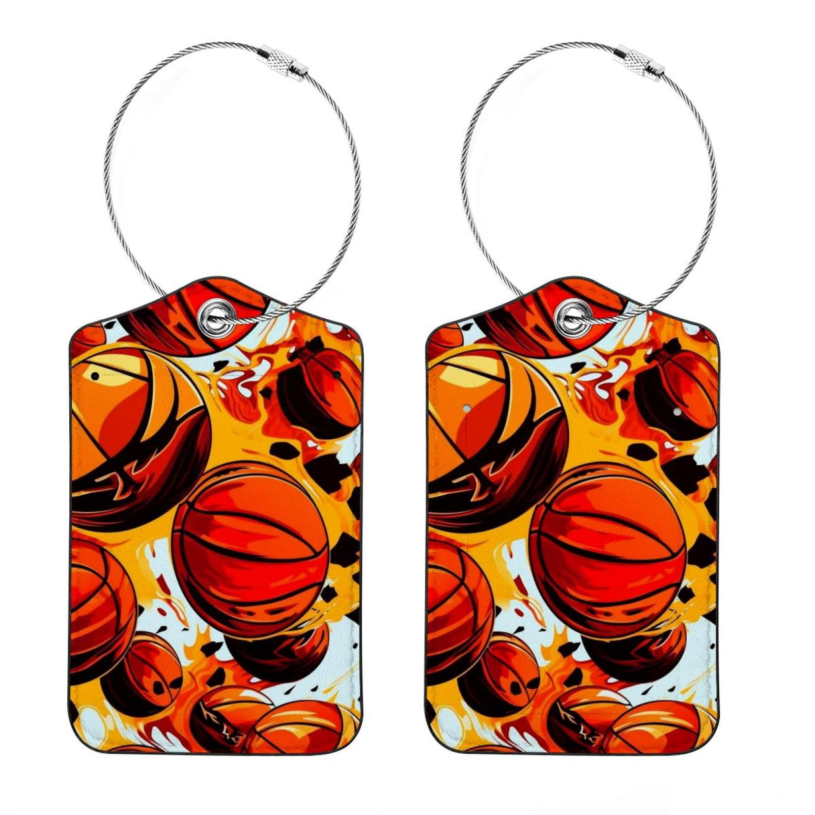 Leather Luggage Tag for Suitcase Women Kids, Basketball - Walmart.com